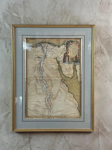 Framed Map of Egypt, 1700s for sale at Pamono