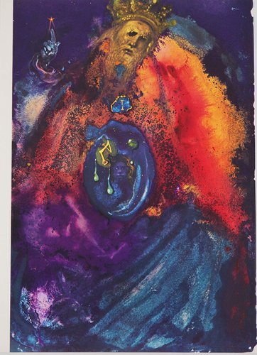 Salvador Dali, Crowned God, Lithograph for sale at Pamono