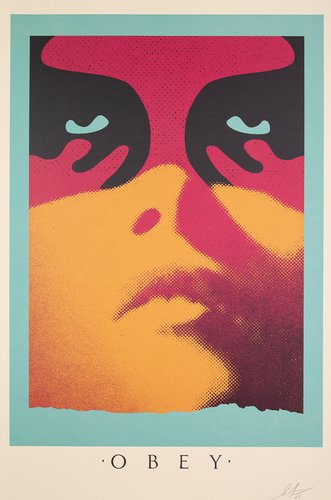 Shepard Fairey, Shadowplay, Screenprint for sale at Pamono