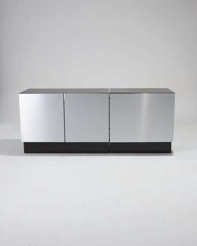 Stainless Steel Sideboard, 1970s for sale at Pamono