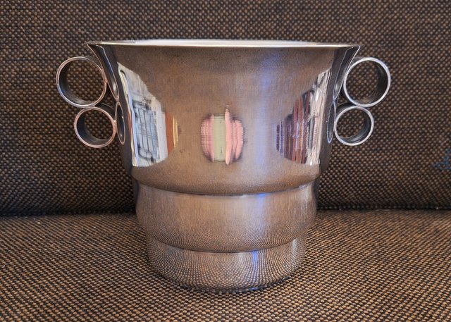 Small Art Deco Champagne Cooler in Silver-Plated Metal, 1930s for sale ...