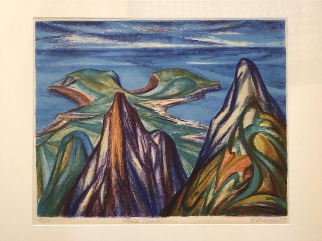 Ernst Bursche, Island of Ischia, Color Lithograph, 1959 for sale at Pamono