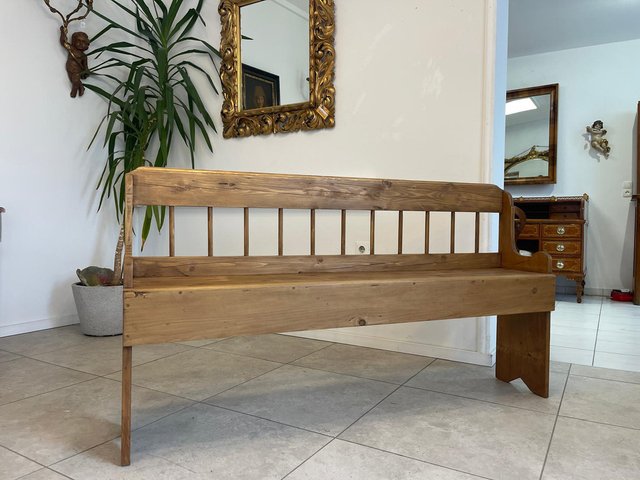 Provincial Natural Wood Kitchen Bench for sale at Pamono