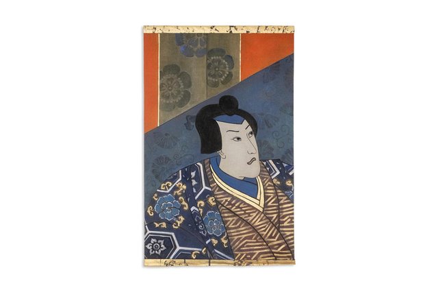 French Artist, Japanese Samurai, Painted Canvas for sale at Pamono