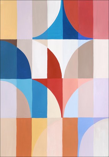 Natalia Roman, Lakeside Mirage, 2025, Acryl auf Aquarellpapier bei Pamono kaufen