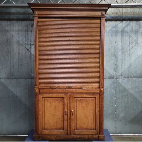 Antique Tambour Cabinet for sale at Pamono