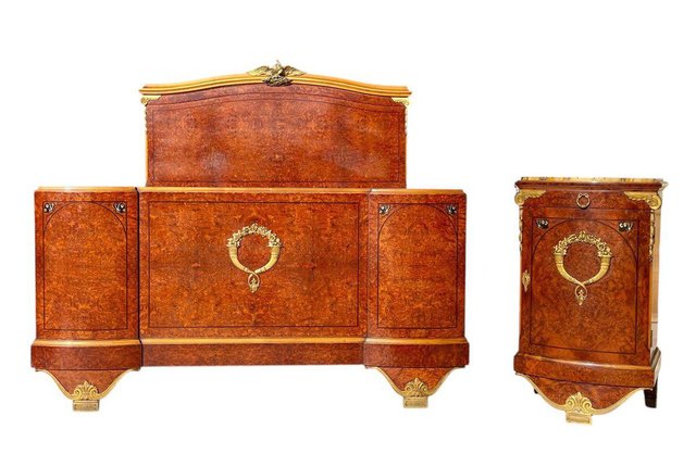 Neoclassical Bedside Table and Dressing Table, 1940s for sale at Pamono