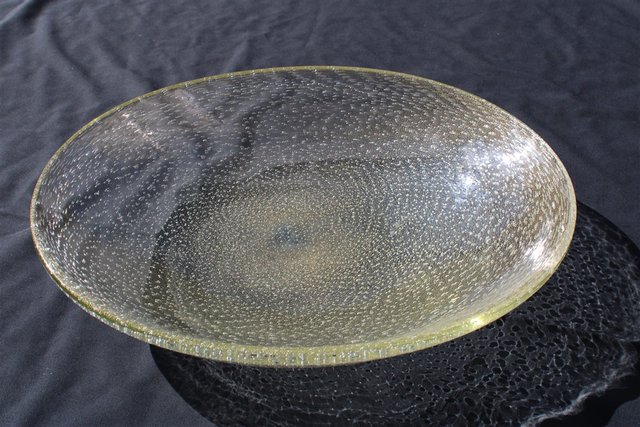 Large Gold Dust Concave Plate from Seguso Vetri d'Arte, 1950s for sale ...