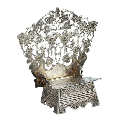Russian Silver Salt Cellar in the Shape of a Throne by Mikhail ...