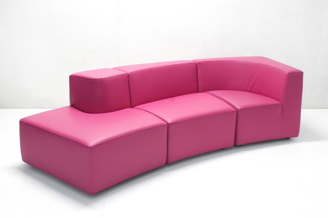 Pink Modular Sectional Sofa by Porada Arredi, 2000s, Set of 3 for sale ...