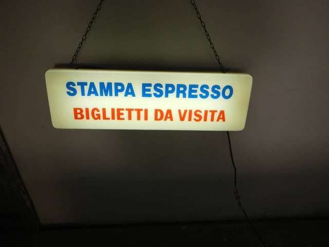 Vintage Illuminated Sign, 1970 for sale at Pamono