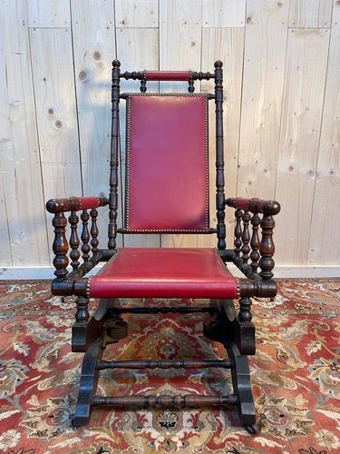Colonial Style Rocking Chair for sale at Pamono