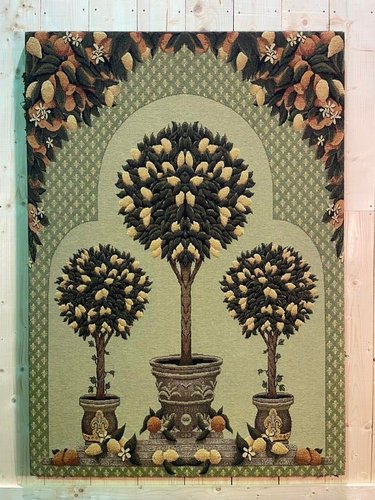 Tapestry with Provencal Lemon Tree Motifs for sale at Pamono