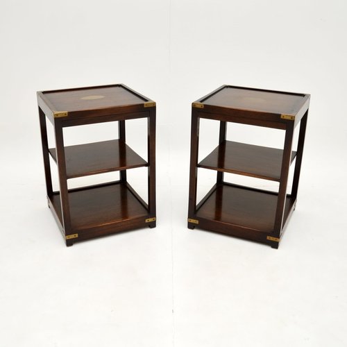 Vintagee Military Campaign Style Side Tables, 1950, Set of 2 for sale ...