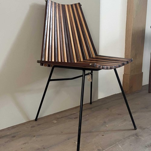 Vintage Slatted Chair for sale at Pamono