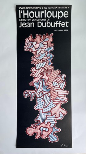 Vintage Original Poster by Jean Dubuffet, 1964 for sale at Pamono