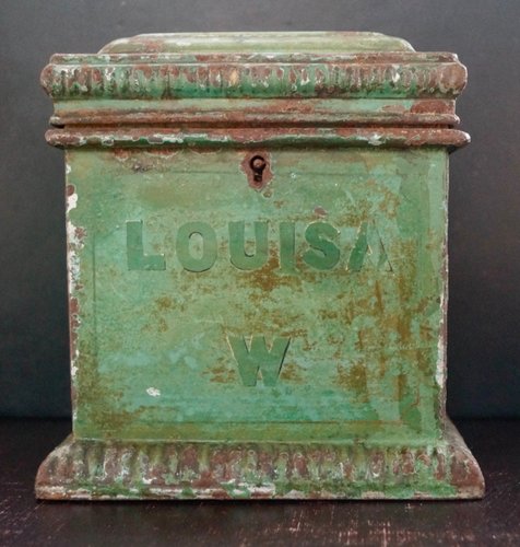 Victorian Metal Sarcophagus Money Box, 1890 for sale at Pamono