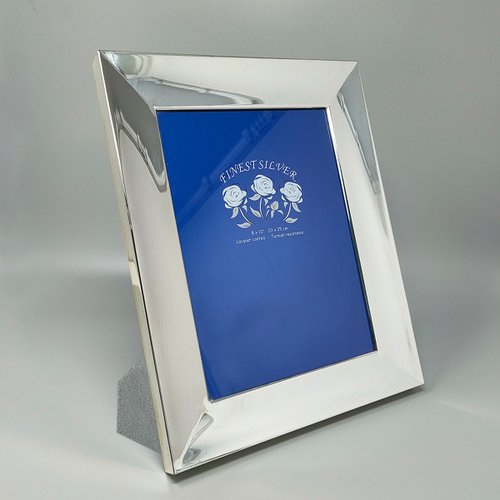 Italian Photo Frame in Silver Plated, 1970s for sale at Pamono