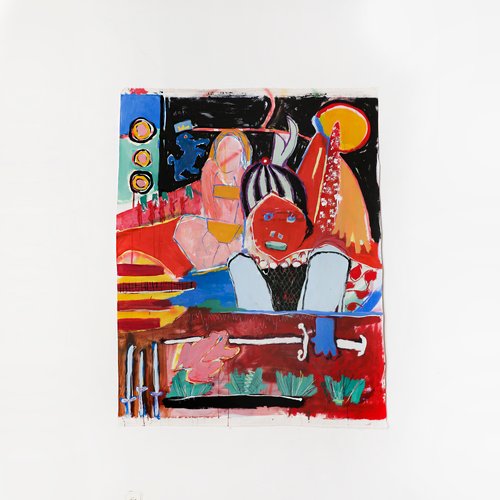 Alfonso Reyes, Conquest #2, Oil on Canvas for sale at Pamono