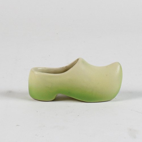 Green Ceramic Clog Shoe from Rometti, 1950s for sale at Pamono