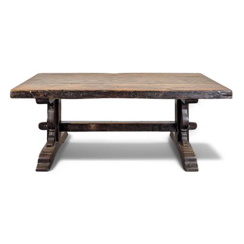 Rustic Monastery Table in Solid Oak for sale at Pamono