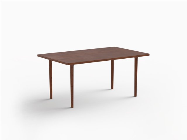 Minimalist Modern Cast Table in Walnut by Pedro Sotomayor for sale at ...