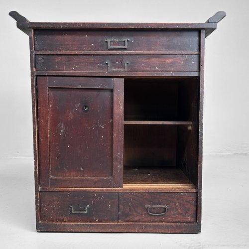 Small Japanese Tansu Tea Ceremony Cabinet, 1890s for sale at Pamono