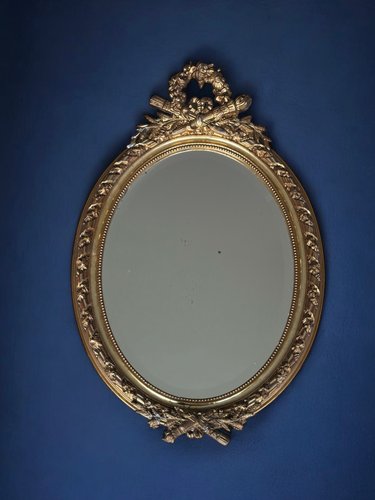 19th Century Mirror, Torch & Quiver, France for sale at Pamono