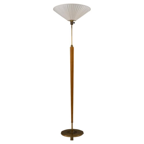 Swedish Modern Uplight Floor Lamp, 1940s for sale at Pamono