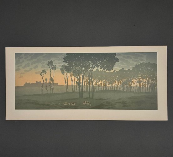 Henri Rivière, The Magic of the Hours: Dawn, Lithograph for sale at Pamono