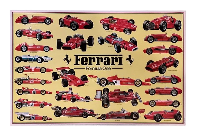 Vintage Ferrari Poster, 1983 for sale at Pamono