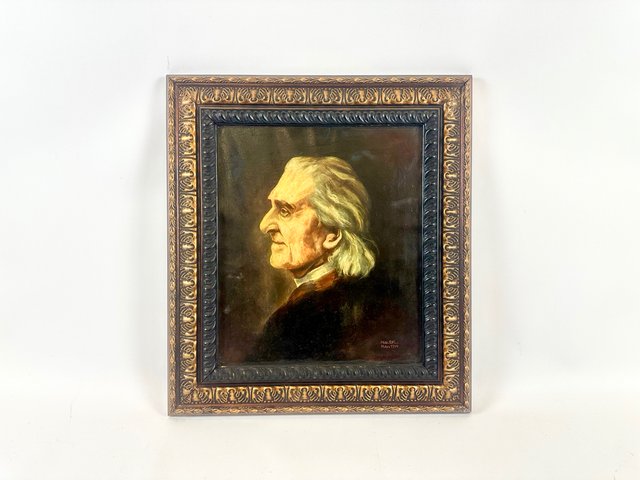 Max Ehl, Franz Liszt Portrait, Oil on Canvas, 1944, Framed for sale at ...