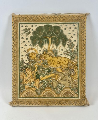 Balinese Traditional Kamasan Painting, Indonesia, 1960 for sale at Pamono
