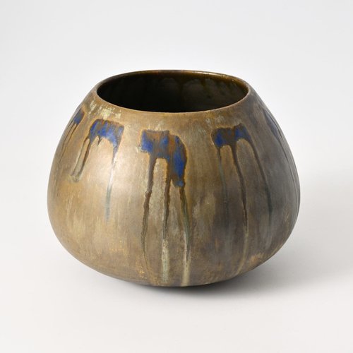 Danish Drip Glaze Studio Pottery Vase by Haakon Darger, 1960s for sale ...