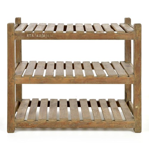 3-Tier Wooden Leg Shelf for sale at Pamono