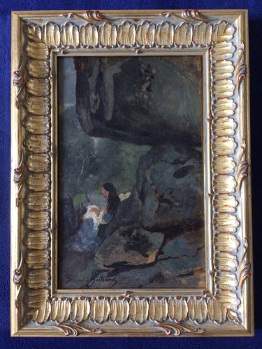 Jean-Baptiste James Bertrand, Forest of Fontainebleau, Oil on Paper ...