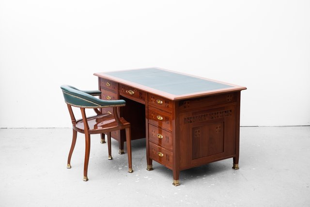 Desk and Armchair by Josef Hoffmann & Robert Fix for Portois & Fix ...