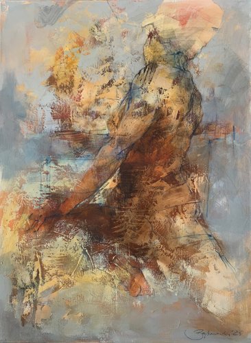 Michal Bajsarowicz, Nude, 2025, Acrylic on Canvas for sale at Pamono