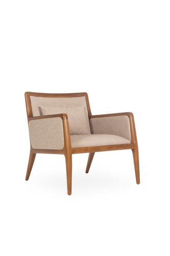 Boomer Lounge Chair with Upholstered Arms by Fabian Pellegrinet Conte ...