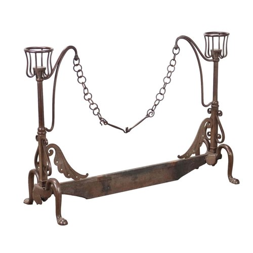 Liberty Fireplace Andiron in Wrought Iron for sale at Pamono