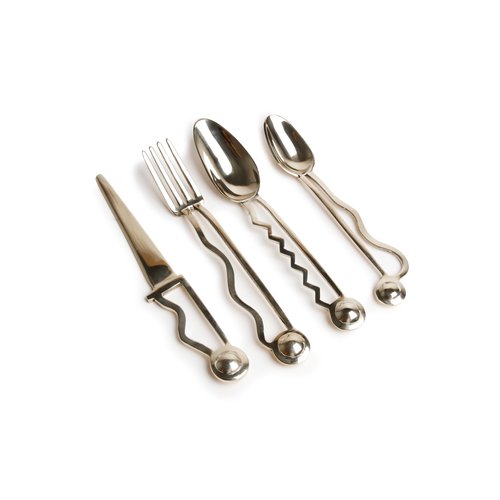 Trobar Cutlery Set by Sebastiao Lobo/Trobar, Set of 4 for sale at Pamono