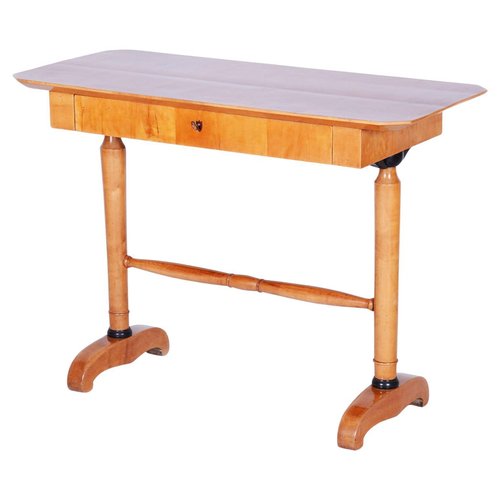 Biedermeier Schreibtisch aus Fichte & Ahorn Furnier, Österreich, 1830er ...