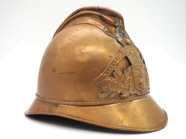 Early 20th Century French Fire Helmet, France, 1890s for sale at Pamono