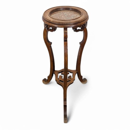 Japanese Stand with Marble Top for sale at Pamono