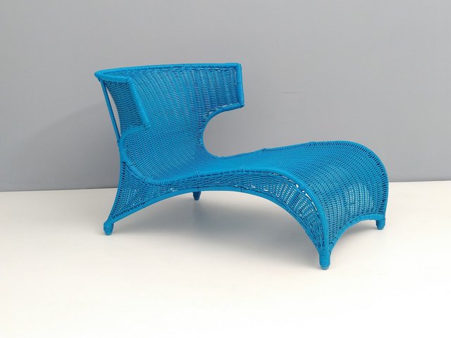 Sky Blue Low Lounge Chair by Monika Mudler for Ikea, 2001 for sale at ...