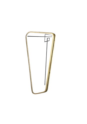 Atomic Asymmetric Mirror with Geometric Lines, 1960s for sale at Pamono