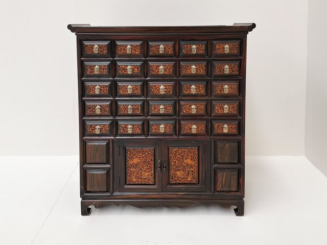 Meuble de Collection Coromandel en Noyer, 1970s en vente sur Pamono