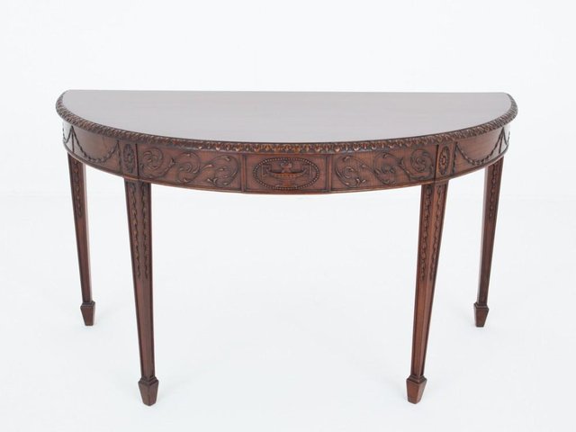 Adamas Revival Console Table in Mahogany, 1880s for sale at Pamono