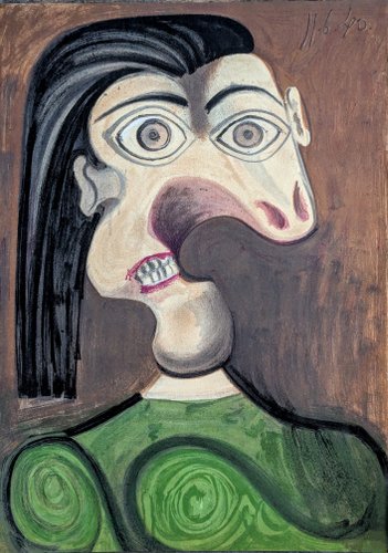 Pablo Picasso, Dora Maar Portrait, Limitierte Fotolithografie, 1954 bei ...