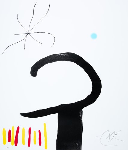 Joan Miro, Spanischer Garten mit Stern, Signierter Siebdruck bei Pamono ...